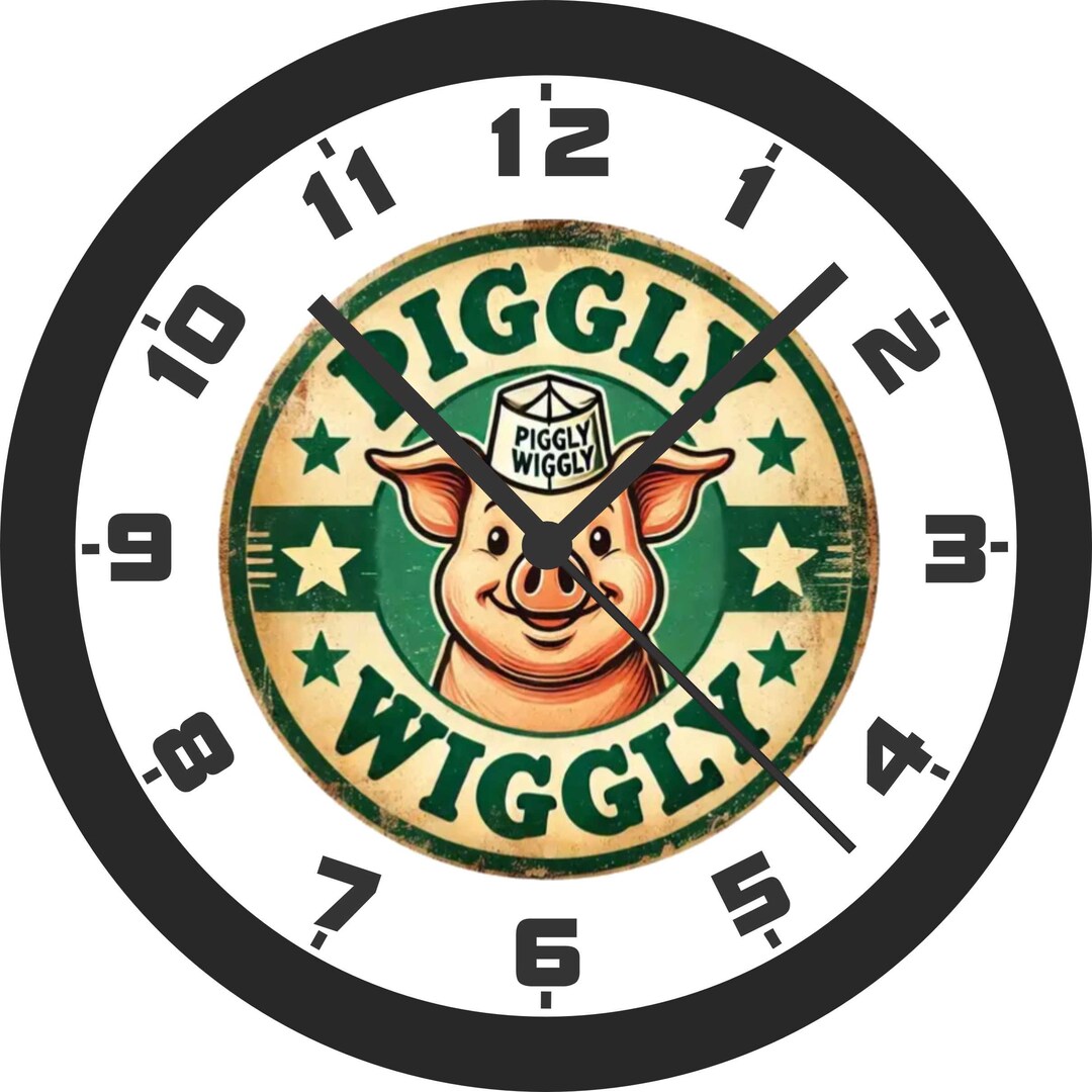 Piggly Wiggly Grocery Stores Sign Wall Clock - Etsy