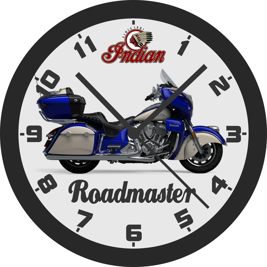 2024 Indian Roadmaster Motorcycle Wall Clock - Etsy