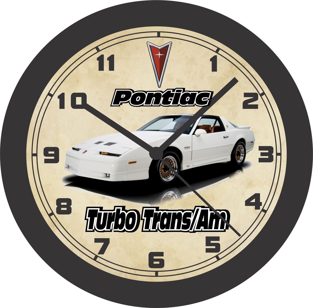 1989 Pontiac Firebird Turbo Trans/am Wall Clock, Vivid 8-color Printing ...