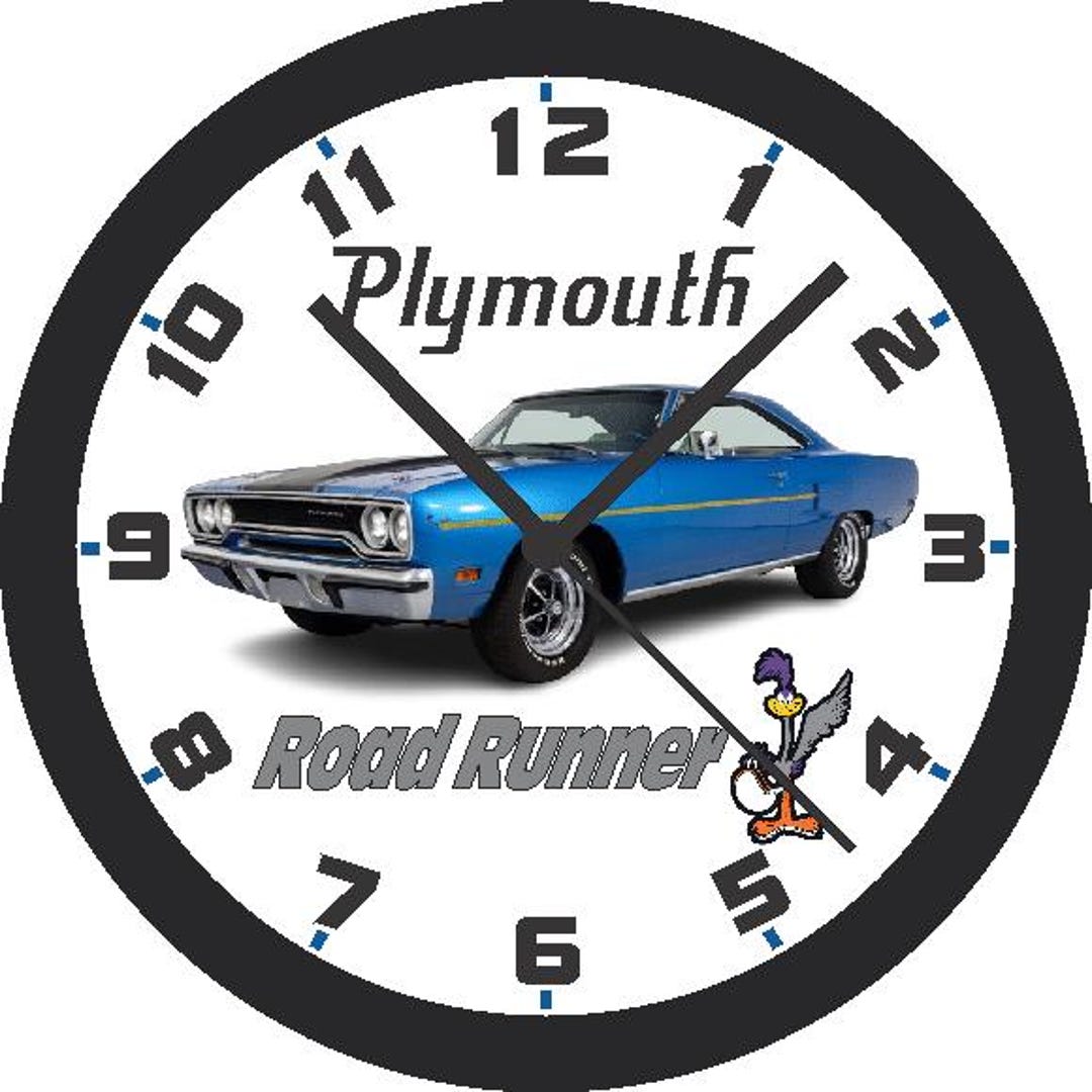 1970 Plymouth Roadrunner B5 Wall Clock - Etsy