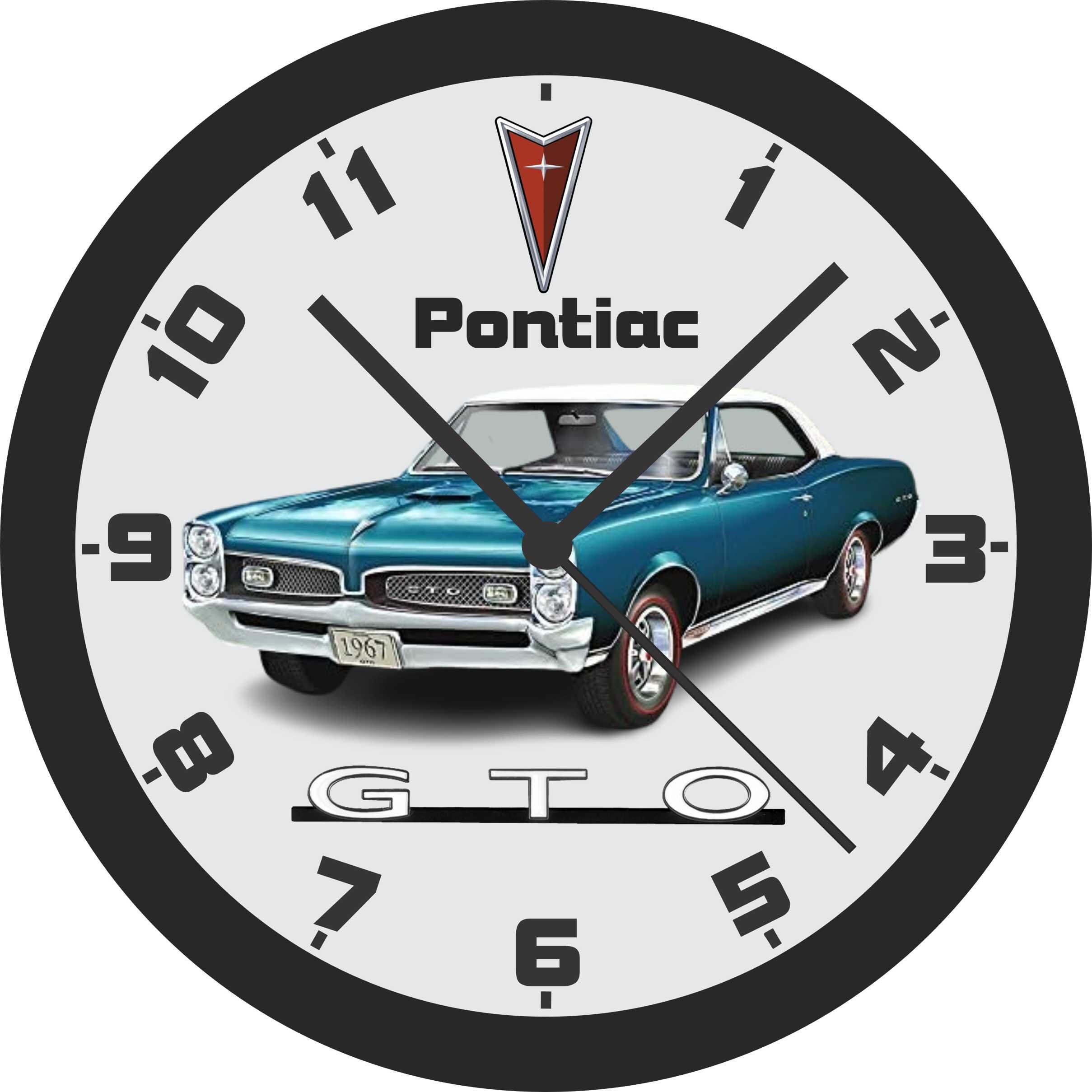 1967 Pontiac GTO Mariner Blue Wall Clock - Etsy