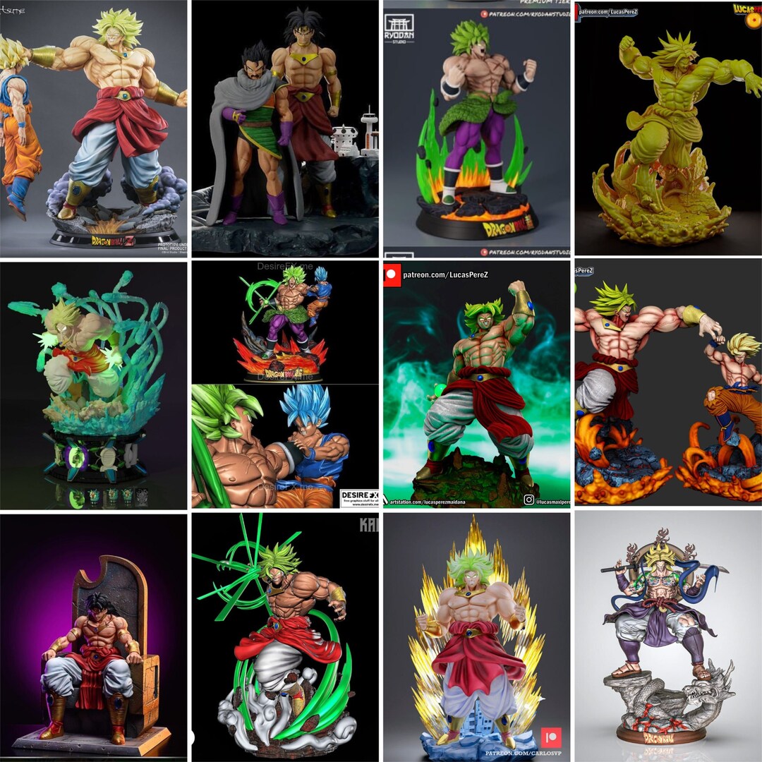 DBZ Broly STL High Quality STL Printer Files - Etsy