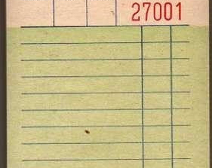 Vintage Guest Check Ticket Book - Etsy