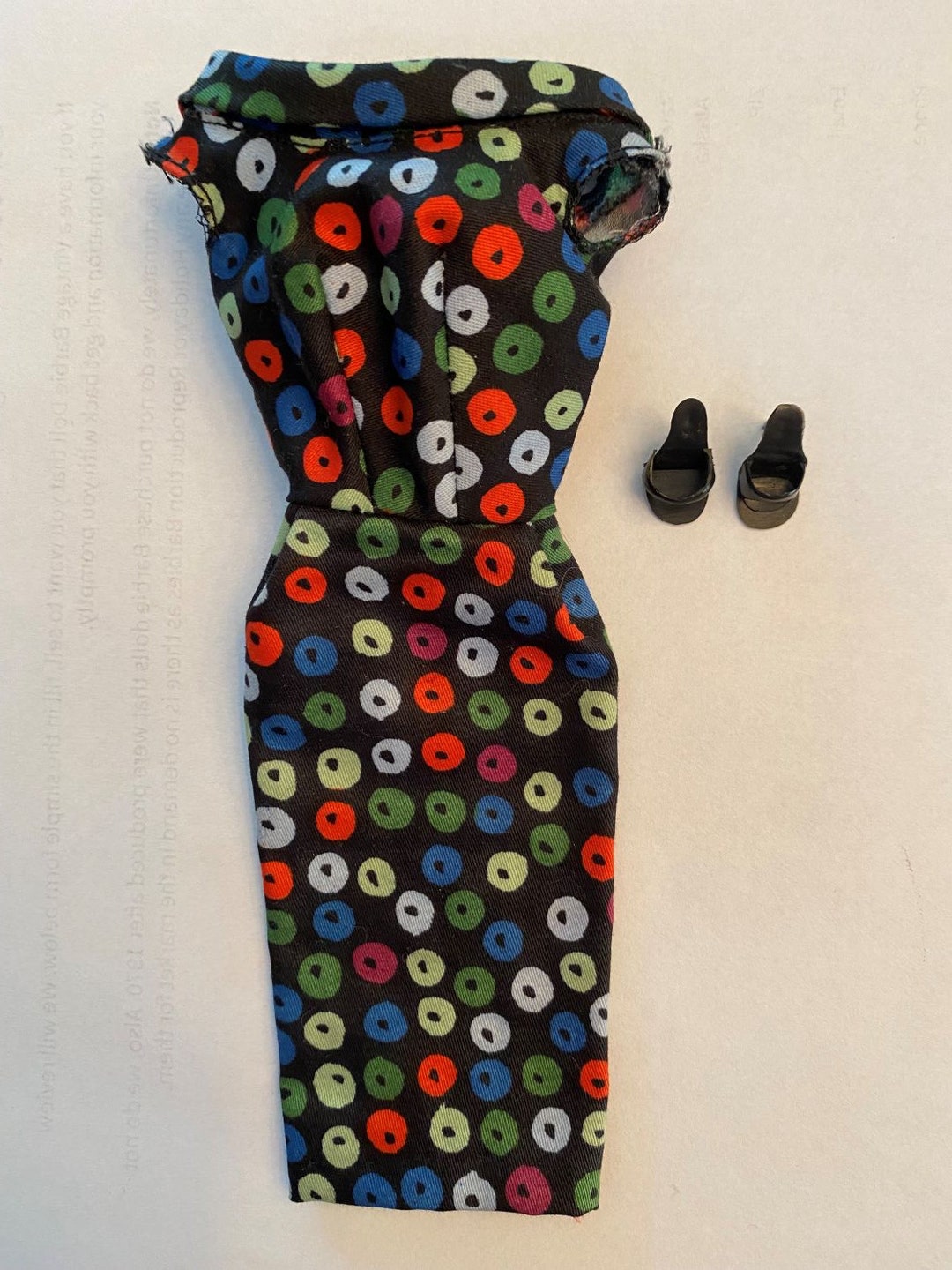 Barbie Vintage Apple Print Sheath Outfit #917 - Etsy