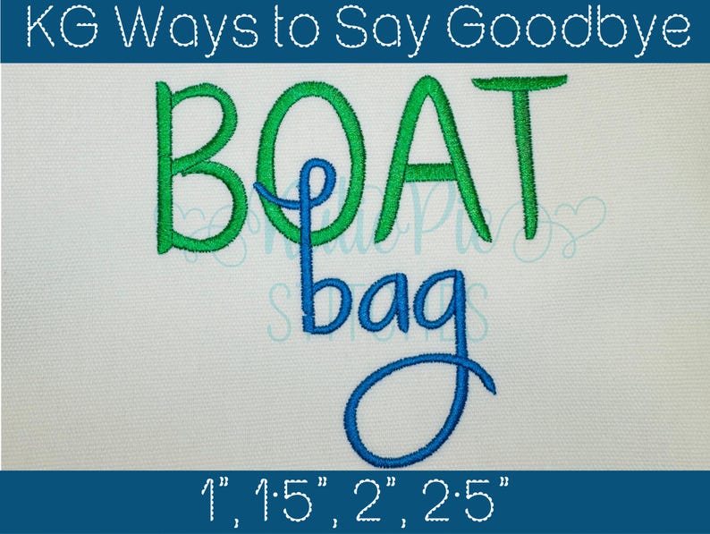 KG Ways to Say Goodbye Kutie Pie Stiches Satin Stitch Machine ...