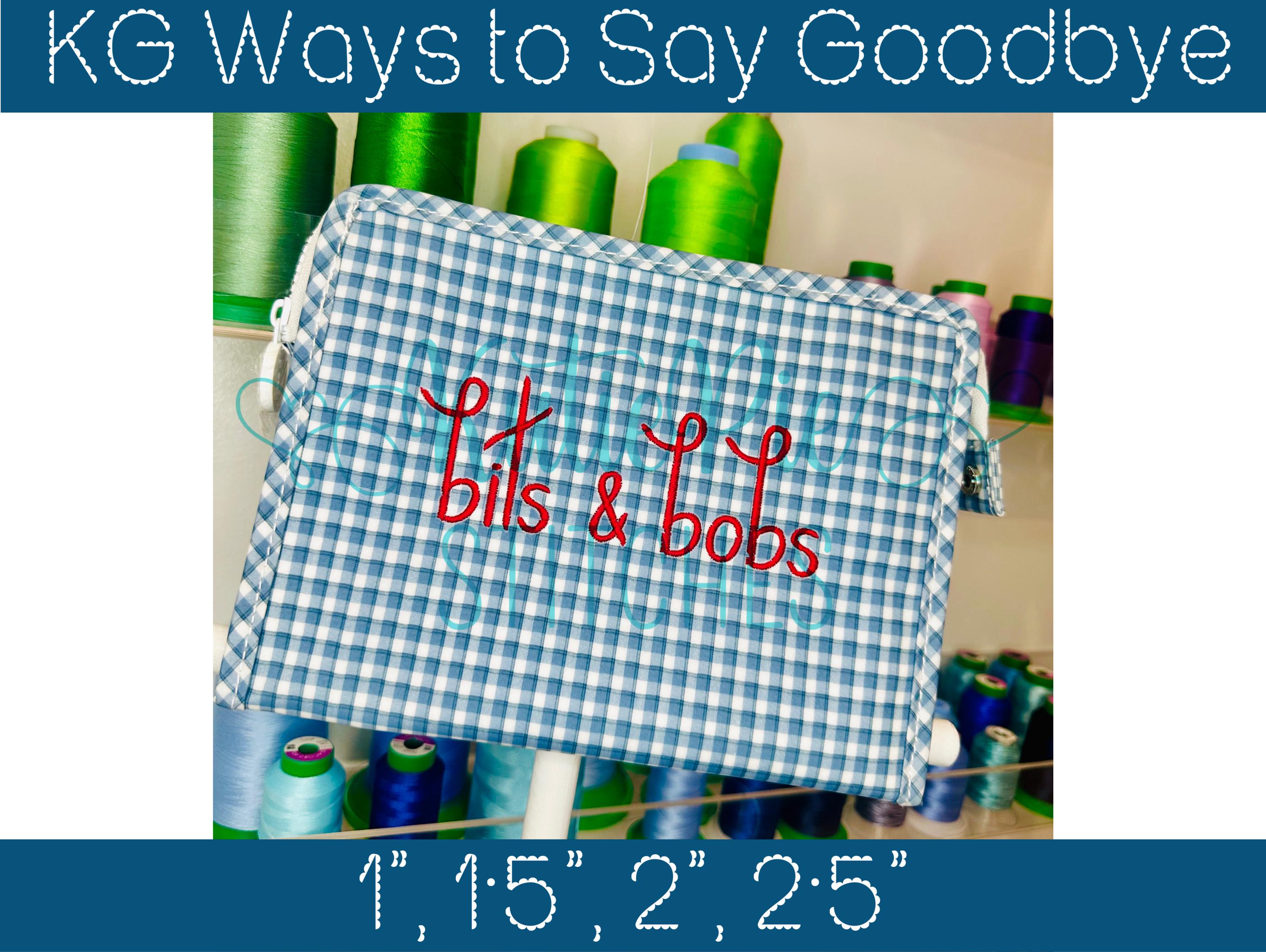 KG Ways to Say Goodbye Kutie Pie Stiches Satin Stitch Machine ...