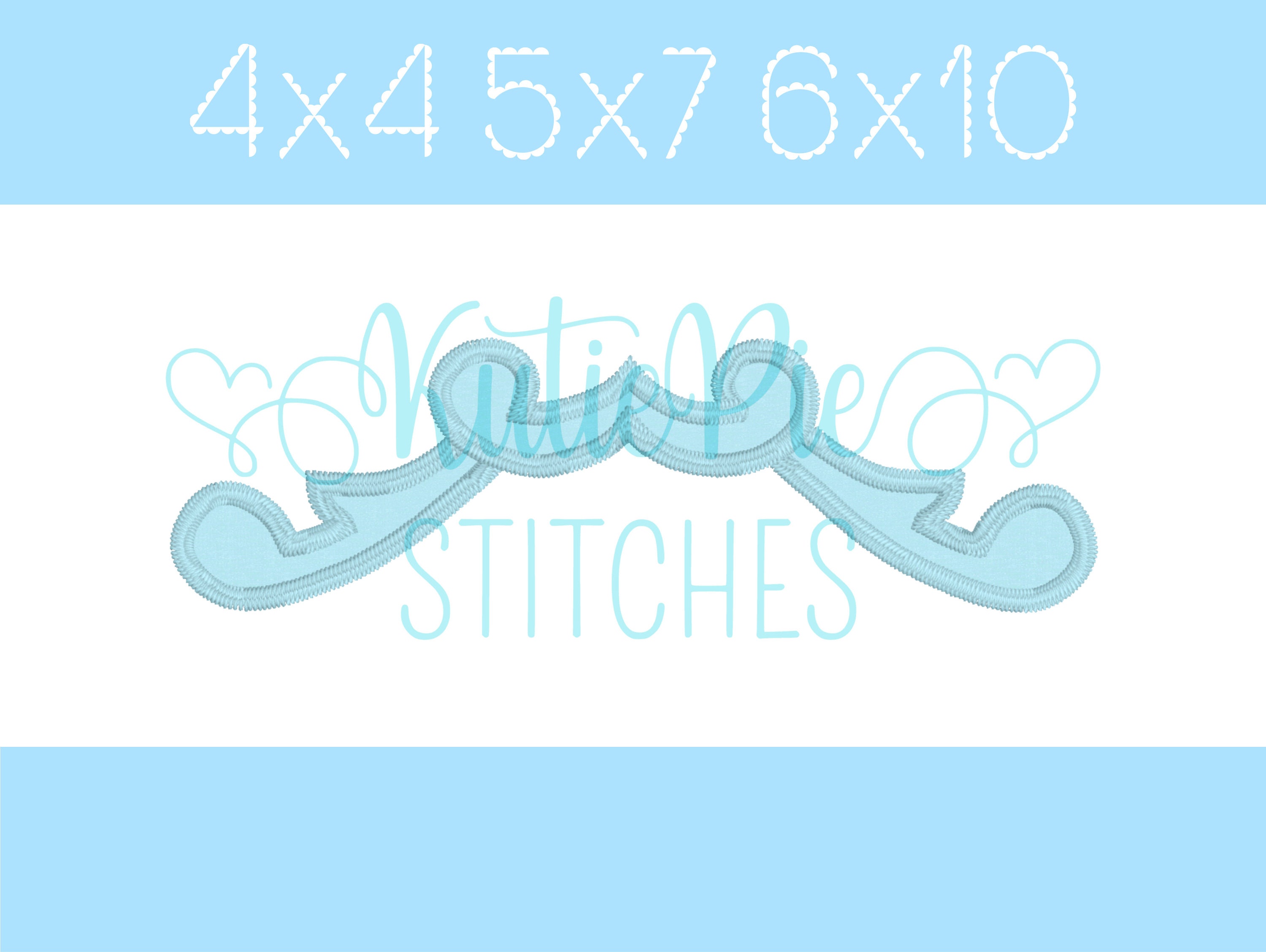 Monogram Accent Machine Embroidery Applique Design Flourish - Etsy