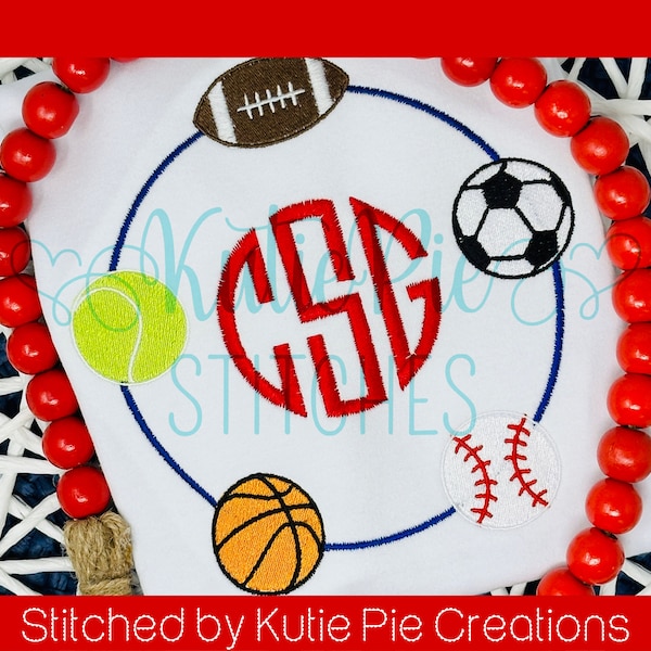 Sports Monogram - Etsy