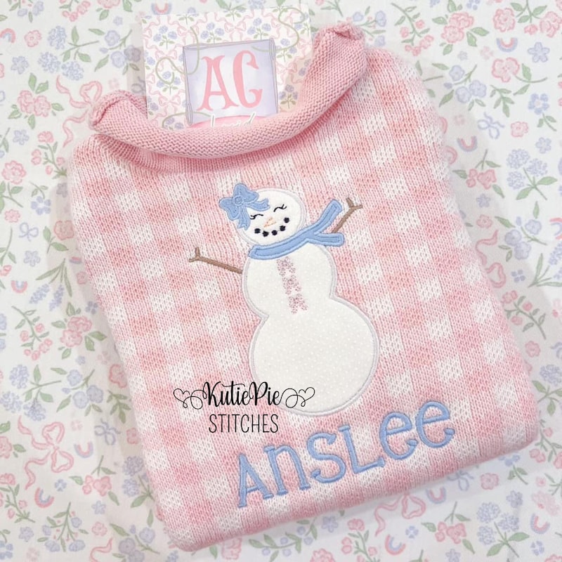 Snowman Light Applique - Etsy