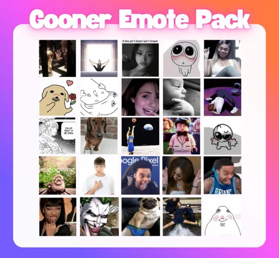 Funny Meme Emotes – 50 Emote Pack for Twitch, Discord, Youtube & Tiktok ...