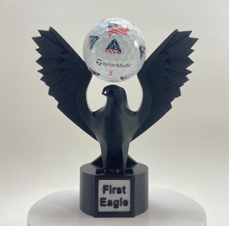 Golf Eagle Trophy (customize Lettering Available) - Etsy