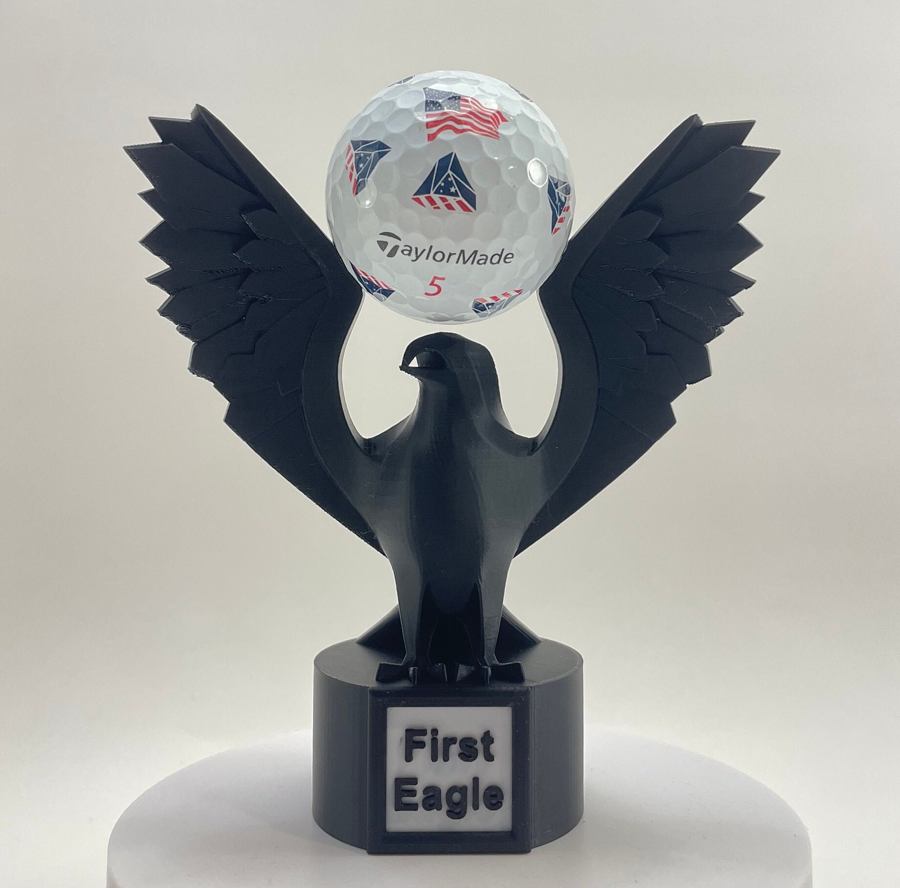 Golf Eagle Trophy (customize Lettering Available) - Etsy