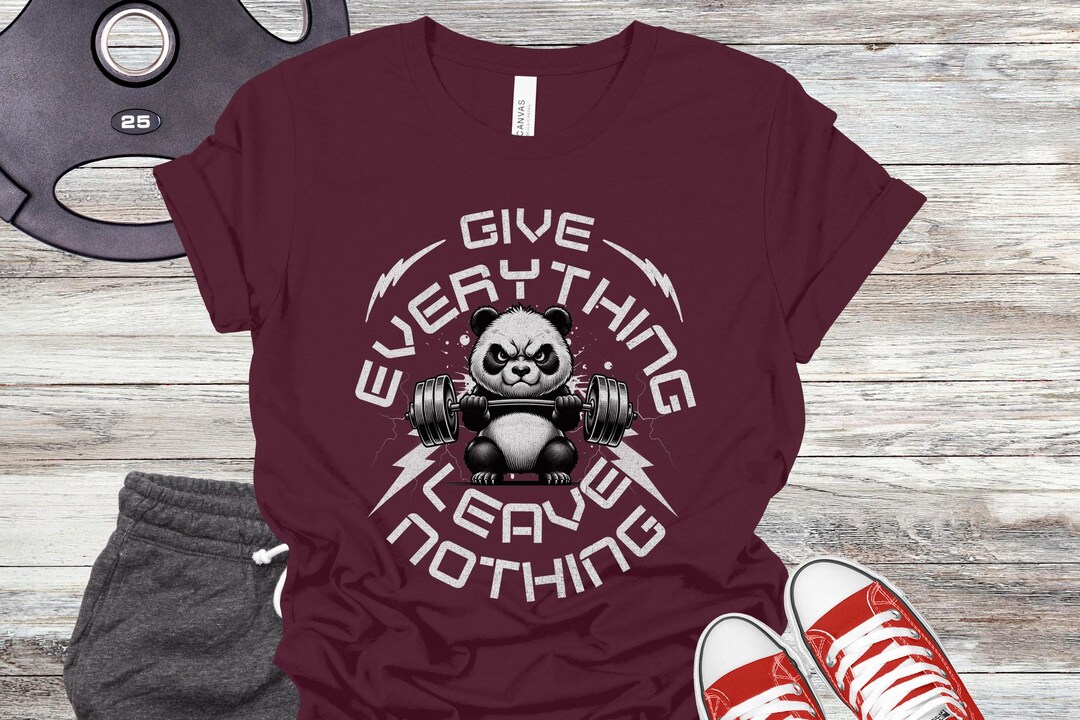 Give Everything Leave Nothing Workout Jersey Short Sleeve Tee - Etsy