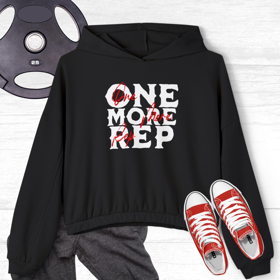 One More Rep Women's Cinched Bottom Workout Hoodie - Etsy
