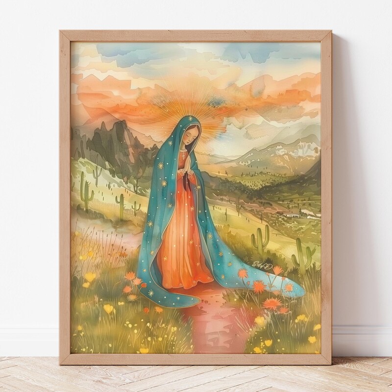 Virgin Mary Icon - Etsy