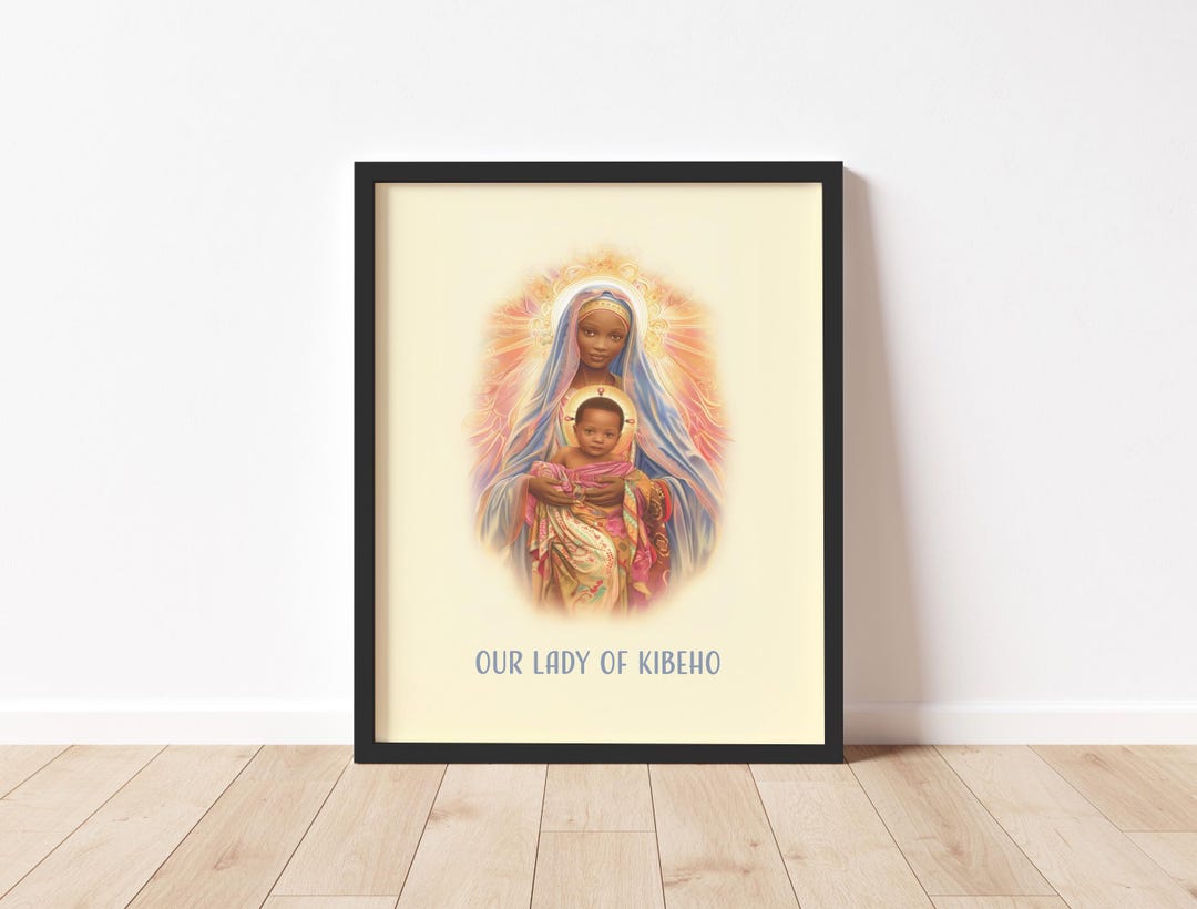 Our Lady of Kibeho Art Print, Stunning Catholic Home Decor, Unique ...