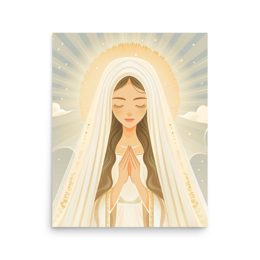 Our Lady of Fatima,catholic Art Print,blessed Mother,gifts for Women ...