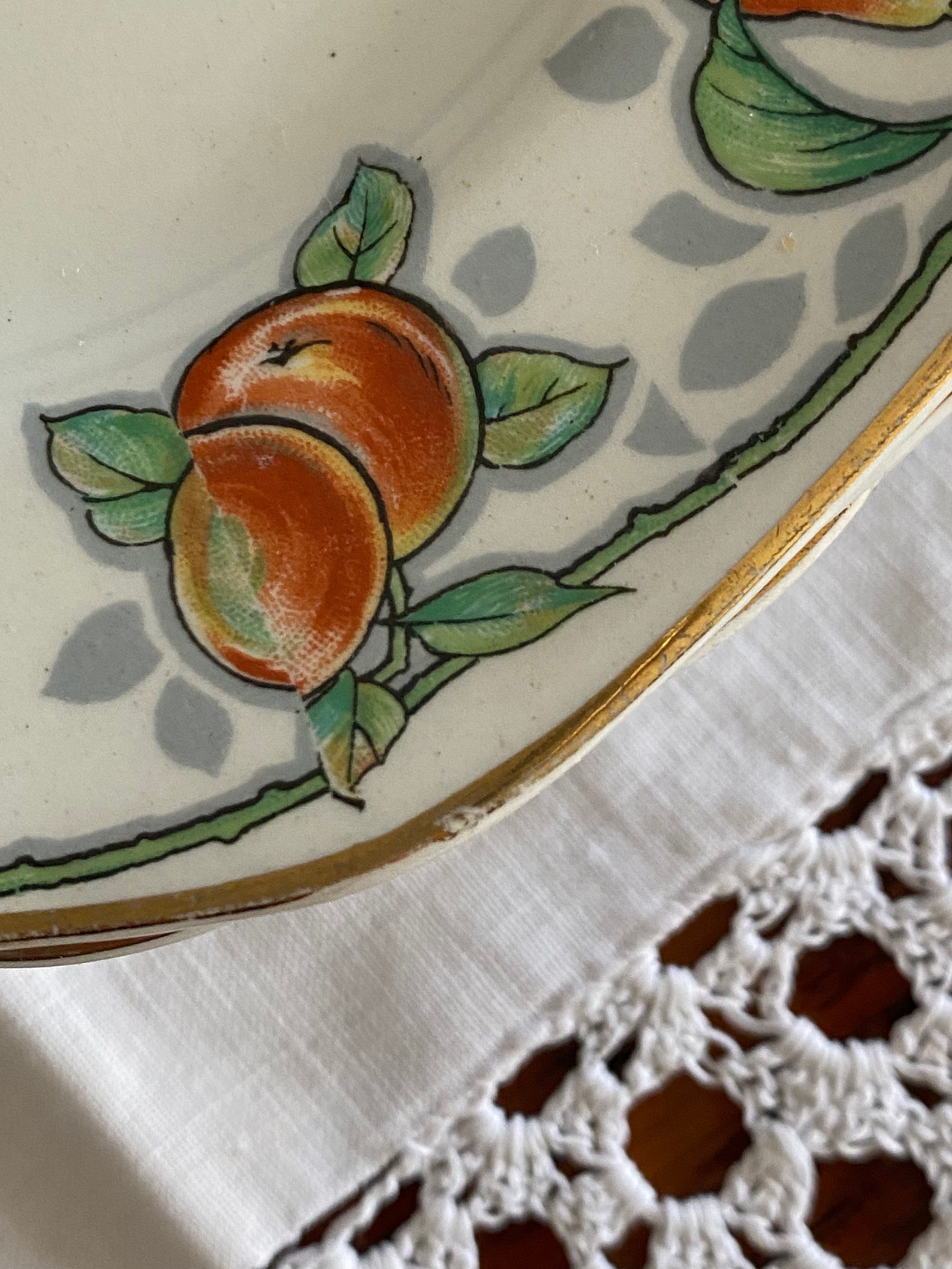 6 Art Deco Style Soho Solian Side Plates With Fruit Design/6 Art Deco ...