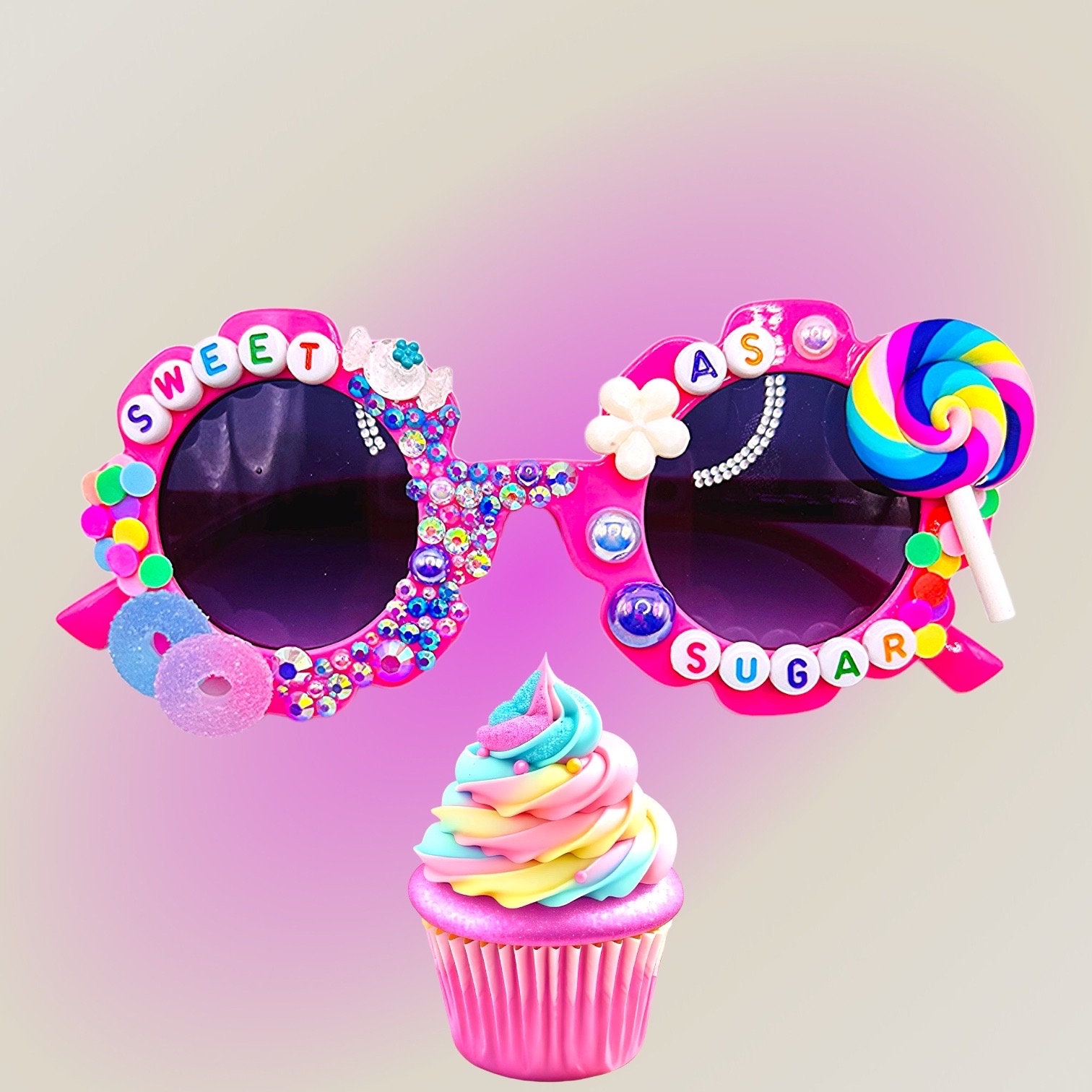 Sweet as Sugar Sunnies, Custom Girls Sunglasses, Gift Idea, Birthday ...