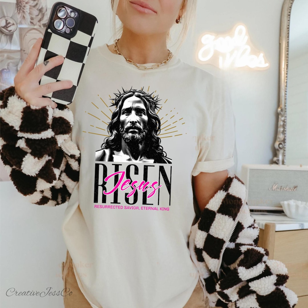 Vintage Jesus Shirt, Resurrected Savior Tee, Trendy Christian Shirt ...