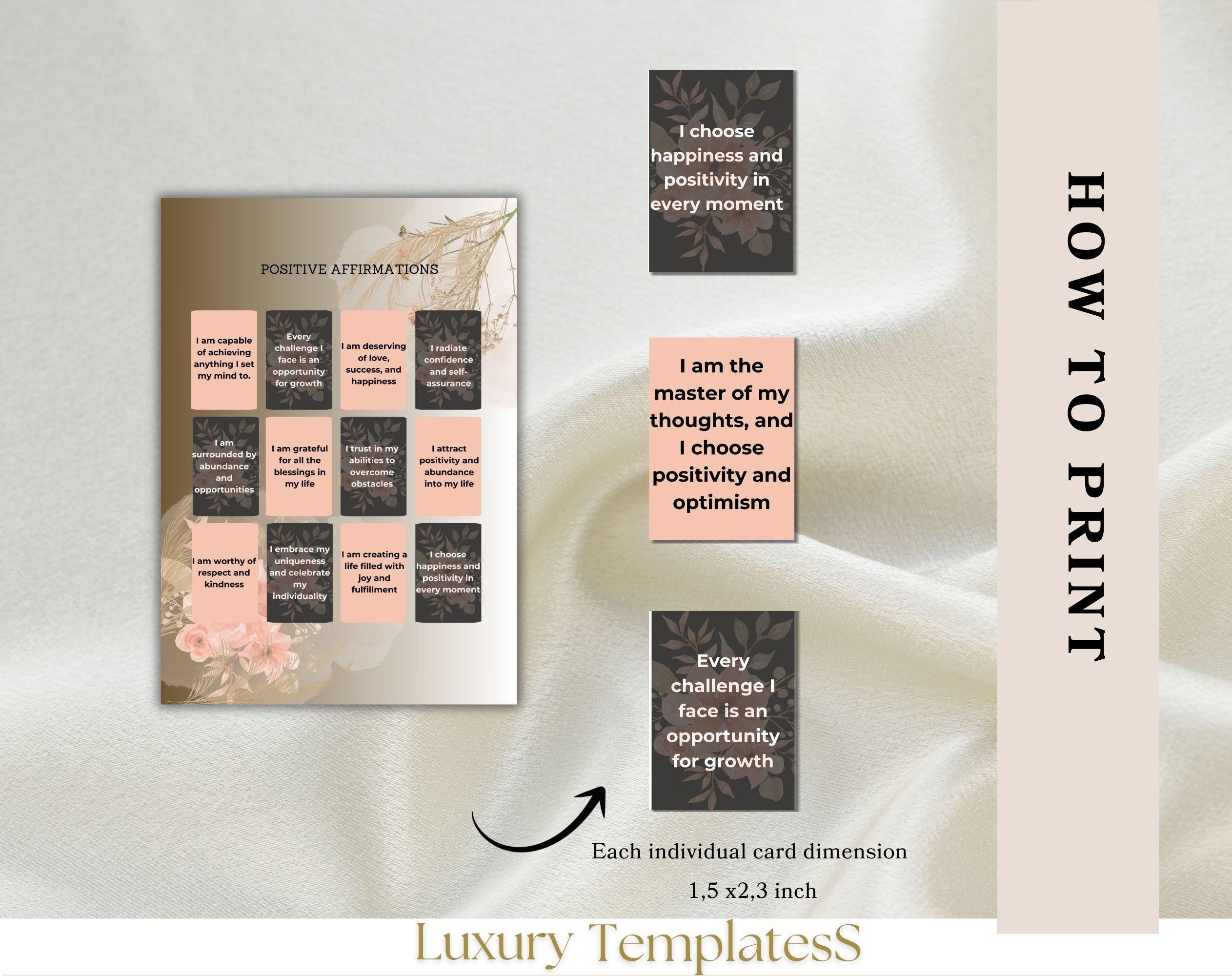 Mindfulness & Self-care Morning Mantras Positive Affirmations and ...