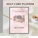 Editable Self-care Planner Pink | Canva Template PDF Printable ...