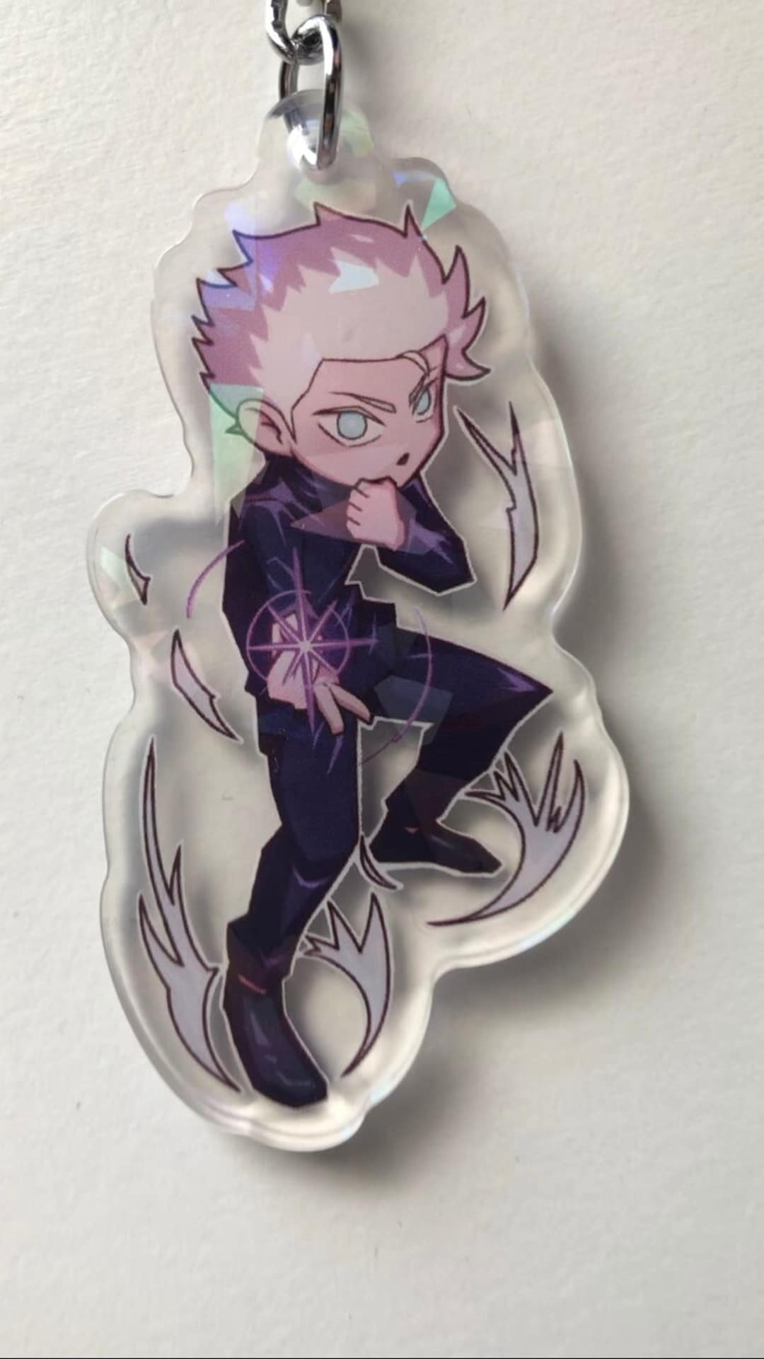 Holographic Jujutsu Kaisen Keychain: Gojo - Etsy