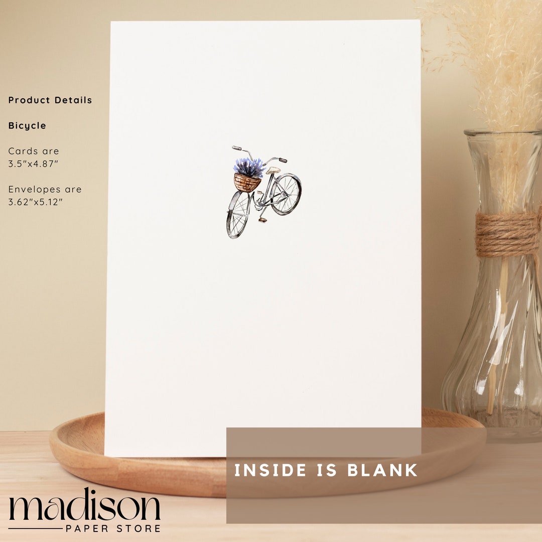 Bicycle Cards - Watercolor Stationary - Painting -cards - Notecards ...