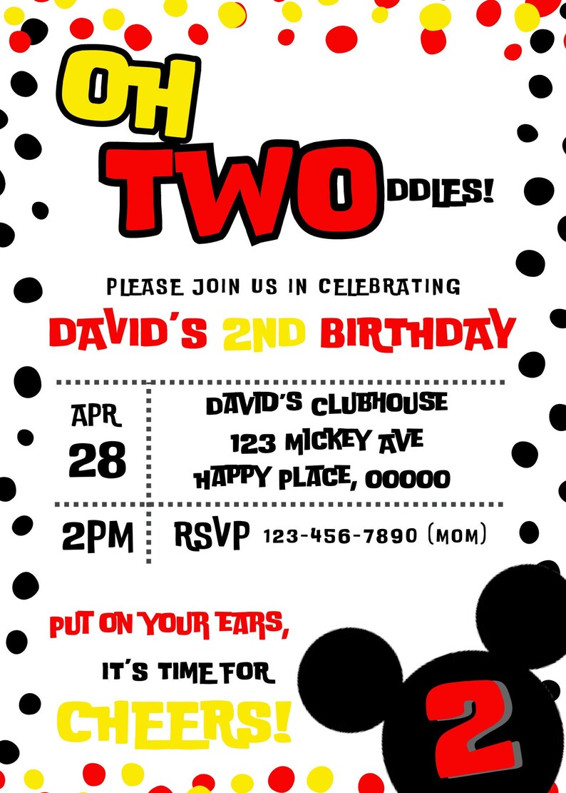 Editable Mickey Mouse OH TWODDLES Template Editable Mickey Mouse ...