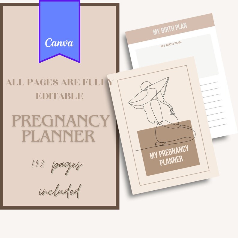 Digital Pregnancy Planner, Pregnancy Planner Printable, Printable ...