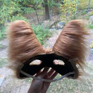 Brown, Orange and Tan Striped Tabby Cat Mask - Etsy