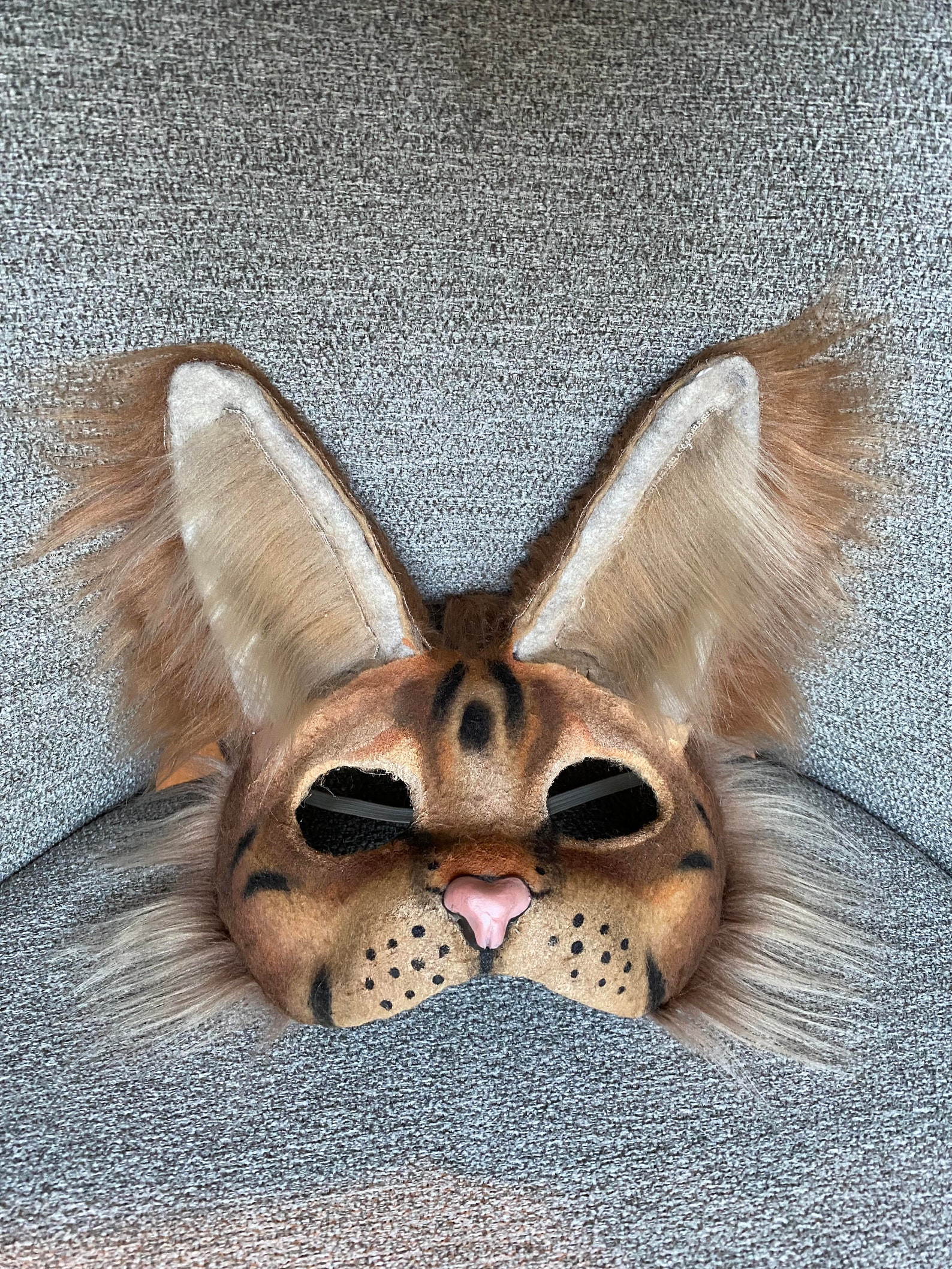 Brown, Orange and Tan Striped Tabby Cat Mask - Etsy