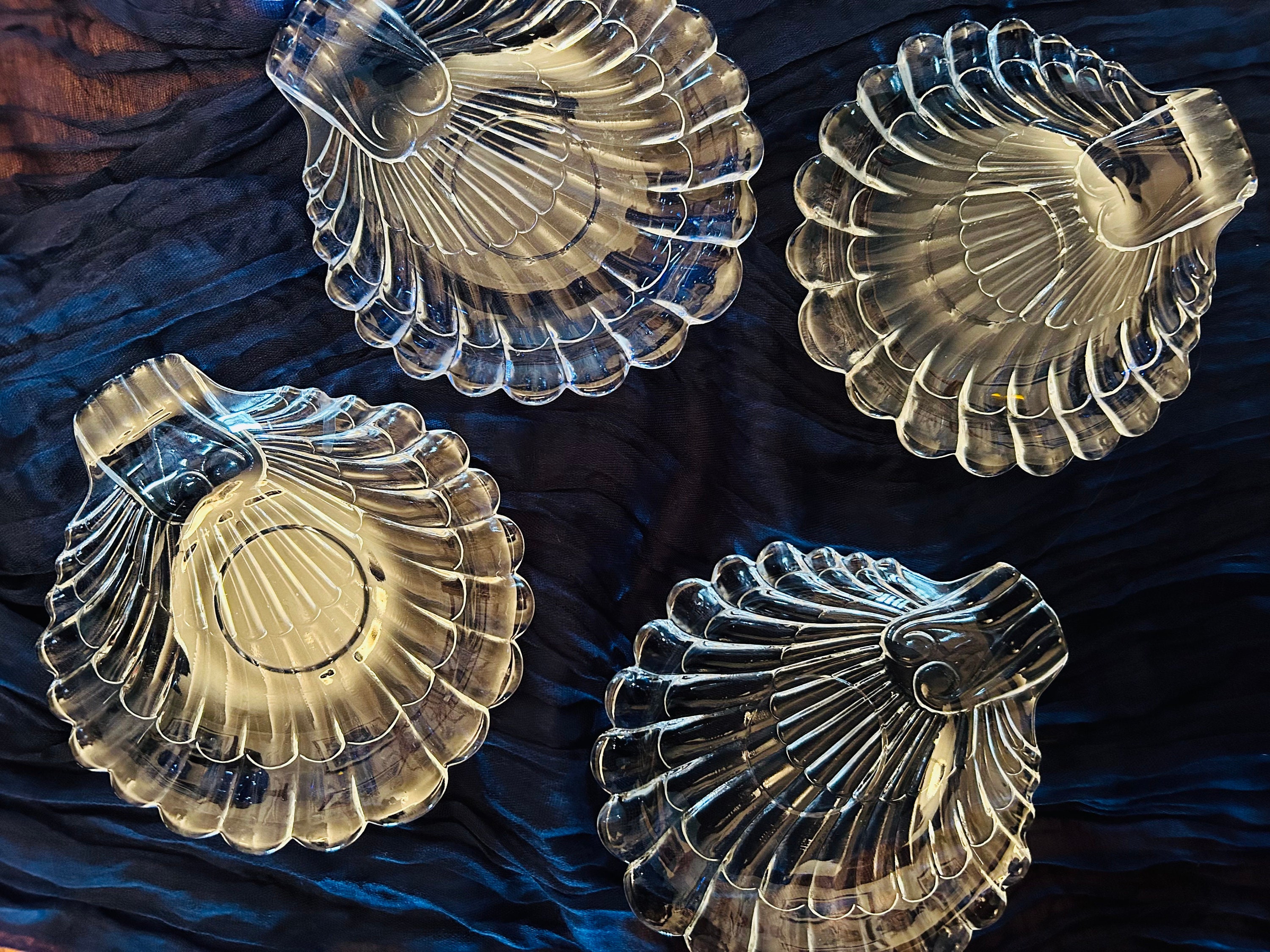 Beautiful Glass Shell Serving Dishes - Etsy
