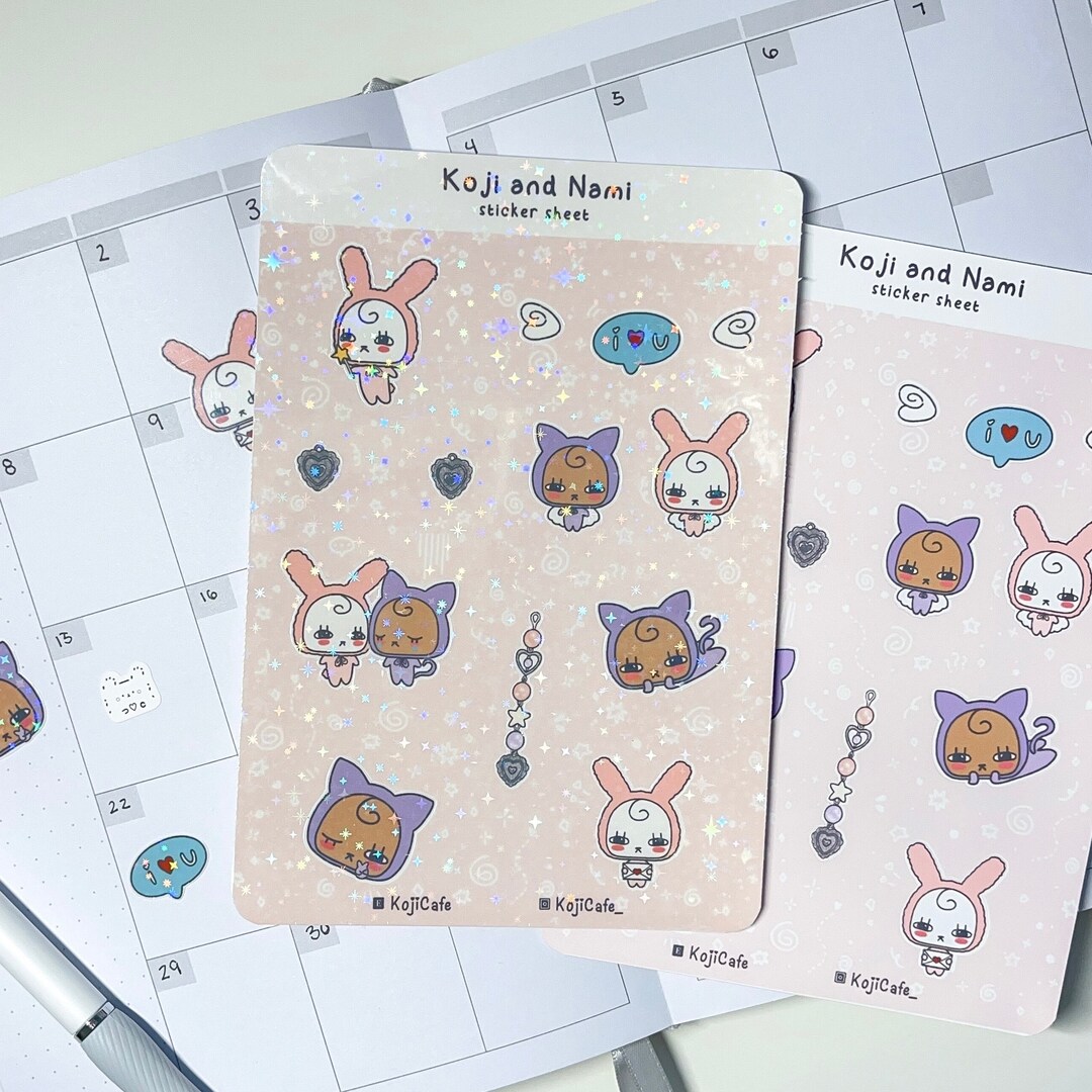 Koji & Nami Sticker Sheet Cute Stickers Deco Korean Stationery Polco ...