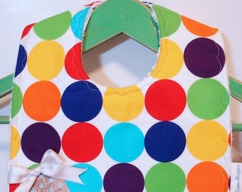 Purple Disco Dots Minky Baby Bib | Etsy