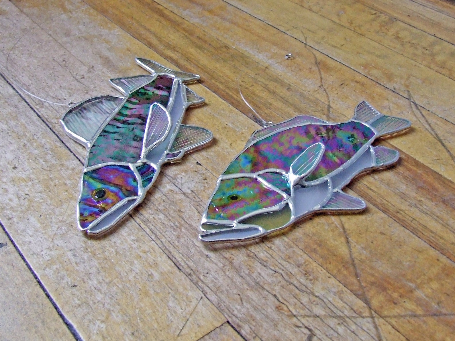 Stained Glass Smallmouth Bass - Art Glass Fish - Father's Day Gift ...