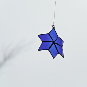 Cosmic Blue Star - Recycled Blue Glass Star - Gili's Whimsical Holiday ...