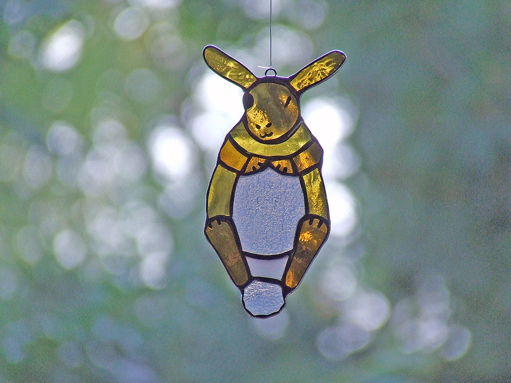 Recycled Glass Rabbit Stained Glass Rabbit Glass Rabbit - Etsy