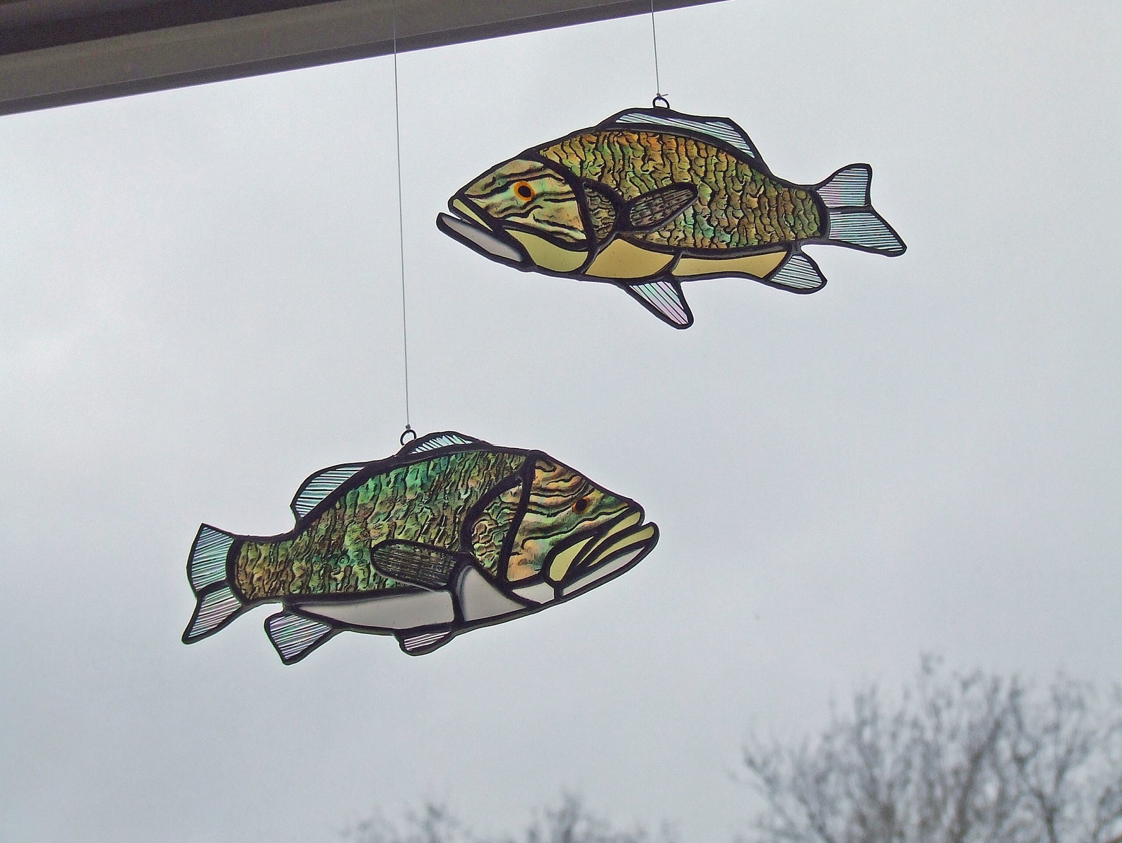 Stained Glass Smallmouth Bass - Art Glass Fish - Father's Day Gift ...