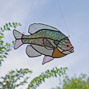 Stained Glass Bluegill Sunfish Father's Day Gift Man | Etsy