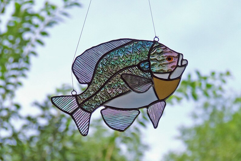 Stained Glass Bluegill Sunfish Father's Day Gift Man | Etsy