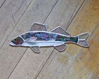 Walleye, Stained Glass Suncatcher - Etsy
