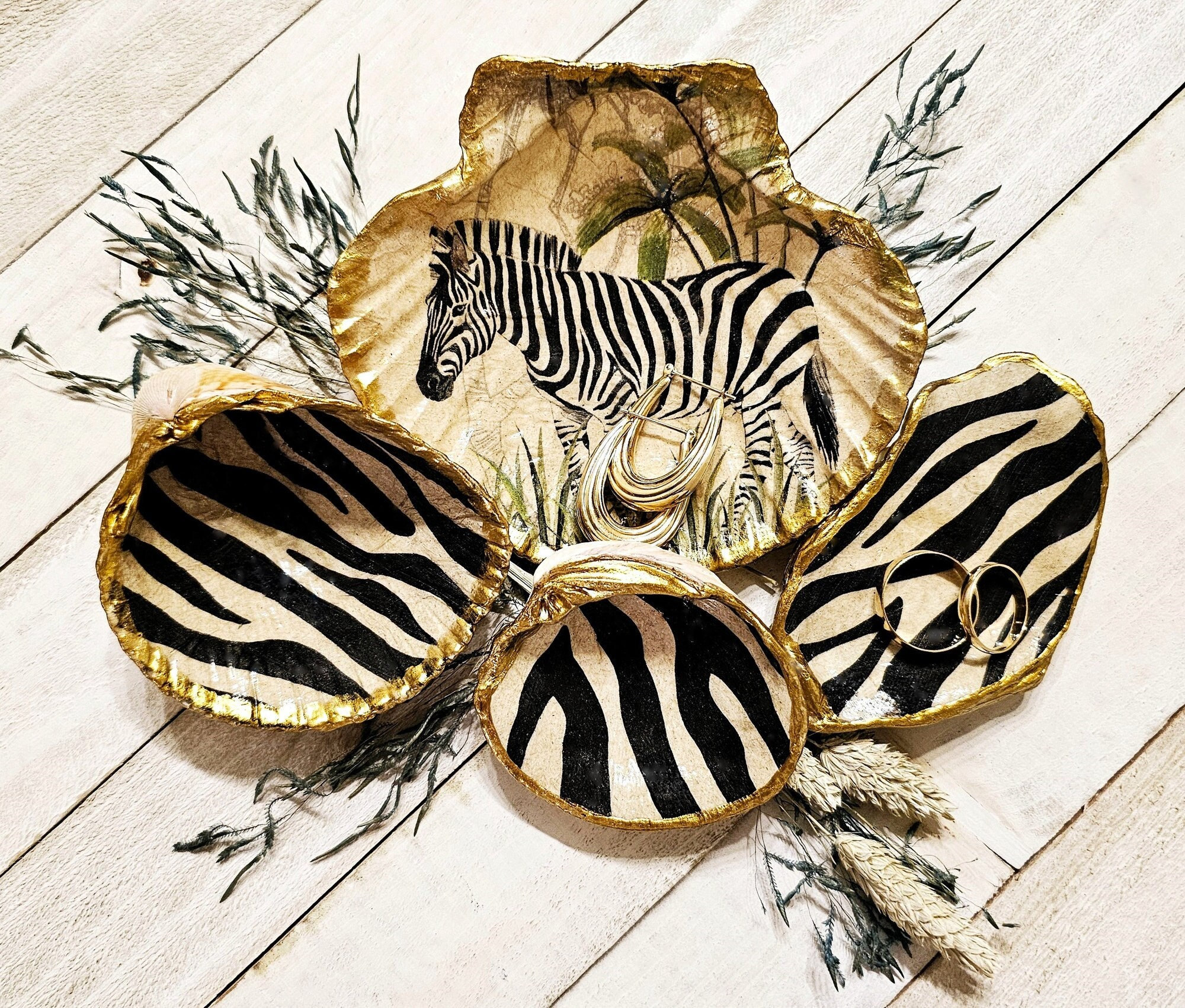 Zebra, Zebra Stripes, Africa Decor, Ring Dish, Decoupage, Jewelry Dish ...