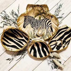Zebra, Zebra Stripes, Africa Decor, Ring Dish, Decoupage, Jewelry Dish ...