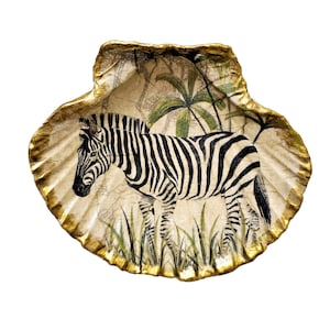 Zebra, Zebra Stripes, Africa Decor, Ring Dish, Decoupage, Jewelry Dish ...