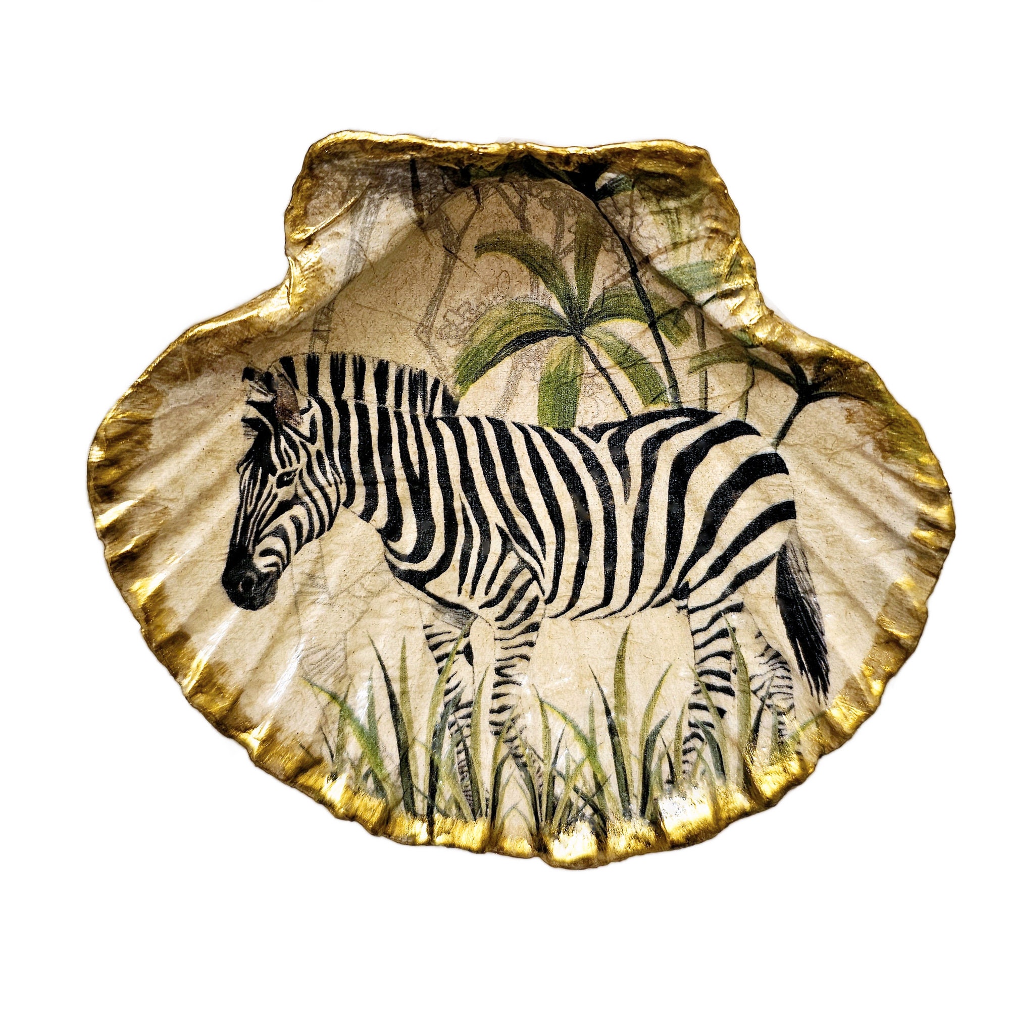 Zebra, Zebra Stripes, Africa Decor, Ring Dish, Decoupage, Jewelry Dish ...