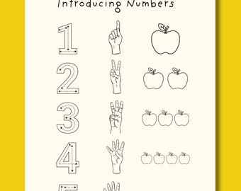 Learn to Count - Introducing Numbers Preschool Activity - Etsy