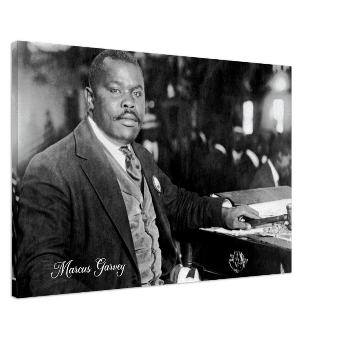 Marcus Garvey Art, Canvas, Stretched Canvas, Diversity Gallery-wrapped ...