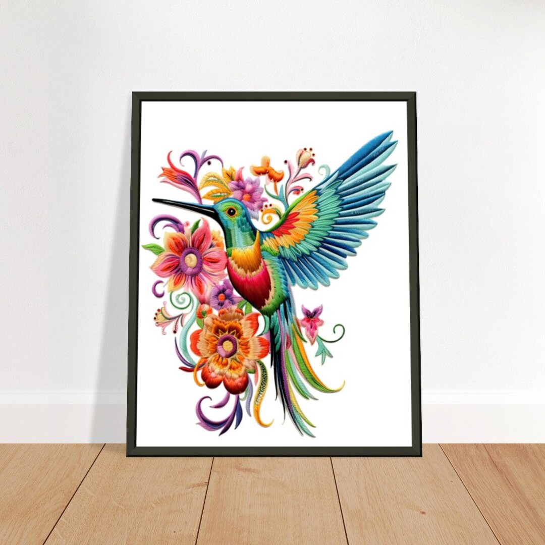 Humming Bird Art, Home Decor, Wall Art Decor, Graphic Decor, Humming ...