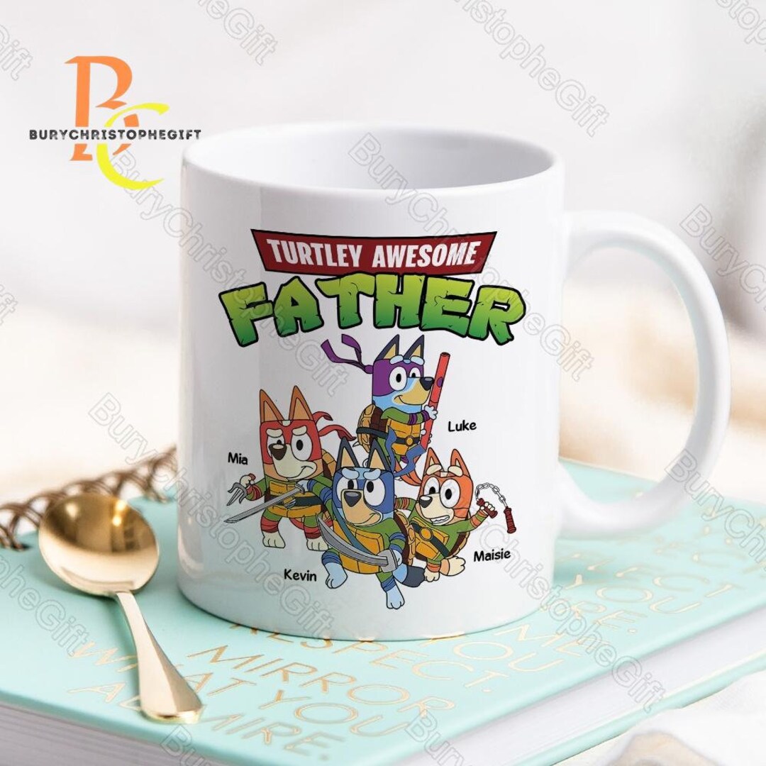 Custom Bluey Dad Mug, Personalized Bluey Dad Mug, Bluey Fathers Day Mug ...